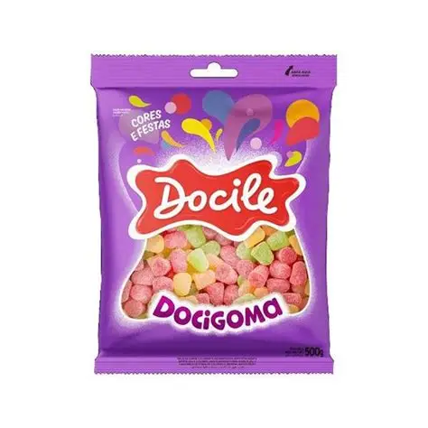 GOMA DOCILE DOCIGOMA CORES E FESTAS 500G - Palácio dos doces