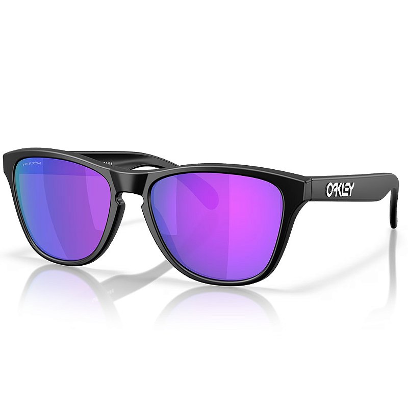 Óculos de Sol Oakley Frogskins S Matte Black Prizm Violet - Radical ...