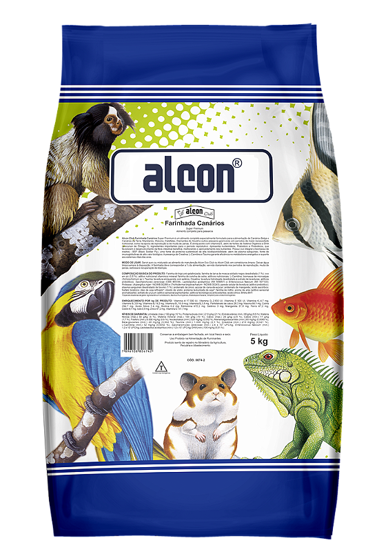 ALCON CLUB FARINHADA CANÁRIOS saco 5 kg - Alcon Shopping