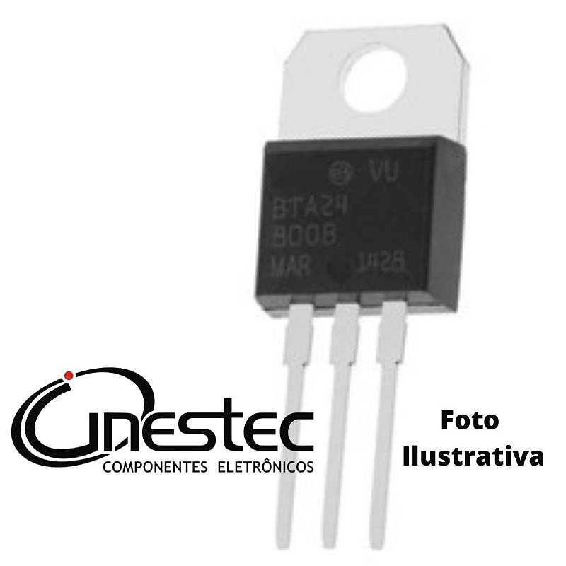 BTA24-800B - TRIAC 24A/800V - TO-220 - CINESTEC