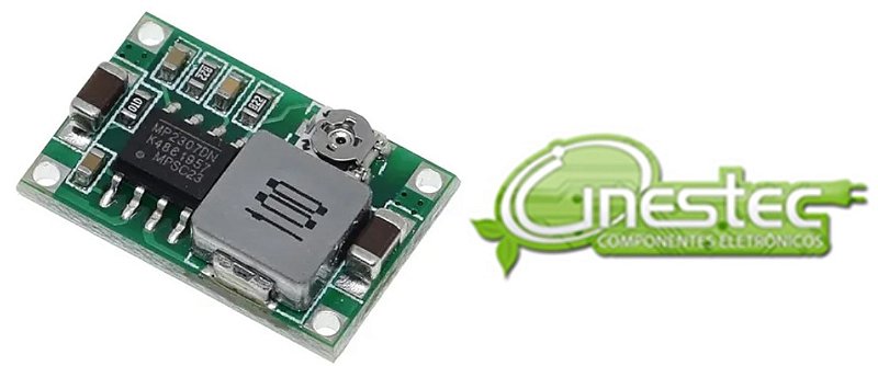 SHIELD MODULO REGULADOR DE TENSAO DC DC STEP DOWN BUCK MINI 360 - CINESTEC