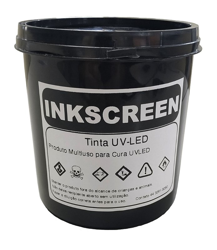 Tinta UV LED Serigrafia - Branco 1Kg - Loja Serigrafia MasterInk