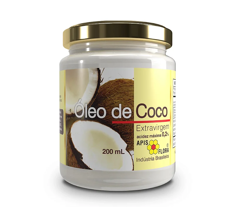 Óleo de Coco Extr. Virgem 200ml - Loja.seg.br