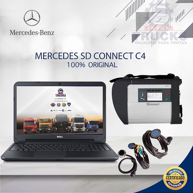 KIT COMPLETO MERCEDES SD Connect C5 - Intertruck Soluções para frotas