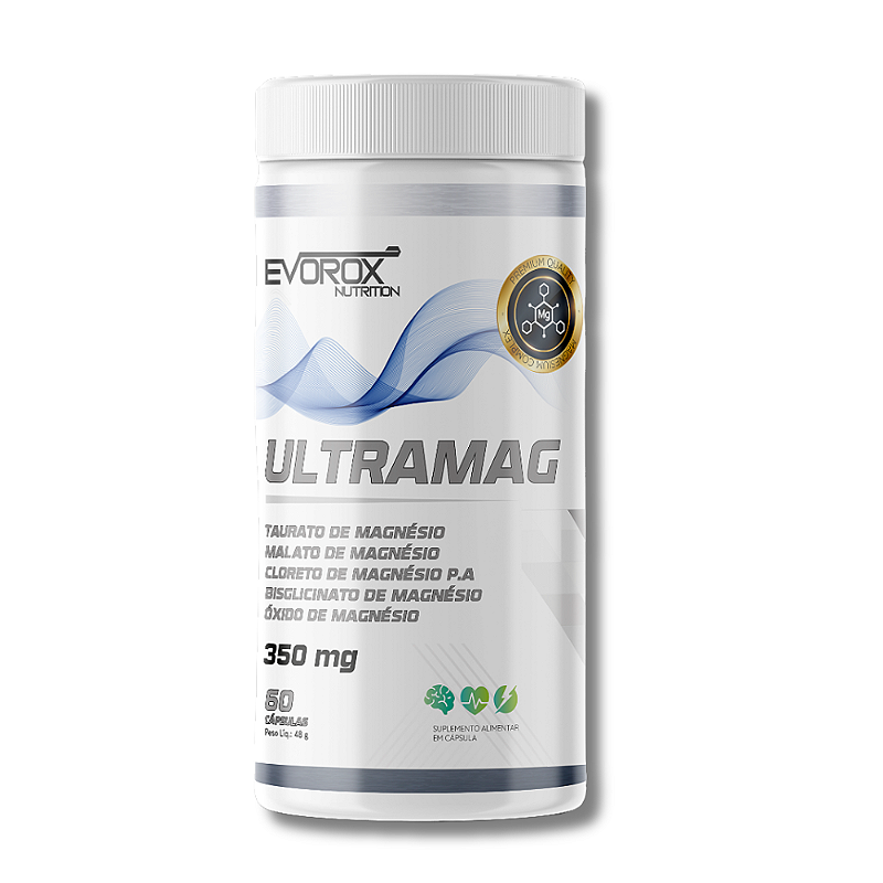 Magnesio Ultramag 350mg 60 Capsulas - Evorox Nutrition - Evorox ...