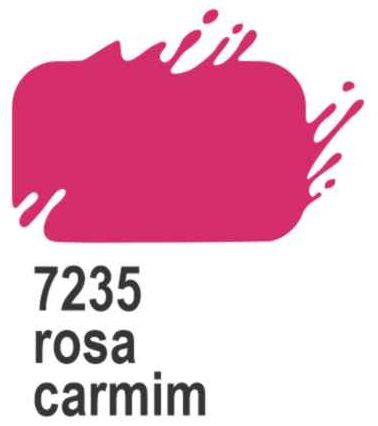 TINTA PVA FOSCO TRUE COLORS COR 7235-ROSA CARMIM 100 ML - Viva Art ...
