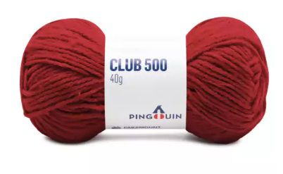 FIO CLUB 500 PINGOUIN 40GR COR 0313 RUBRO - Viva Art Armarinhos