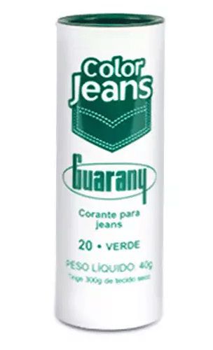 CORANTE DIRETO COLOR JEANS 40 G COR 20 VERDE GUARANY - Viva Art Armarinhos
