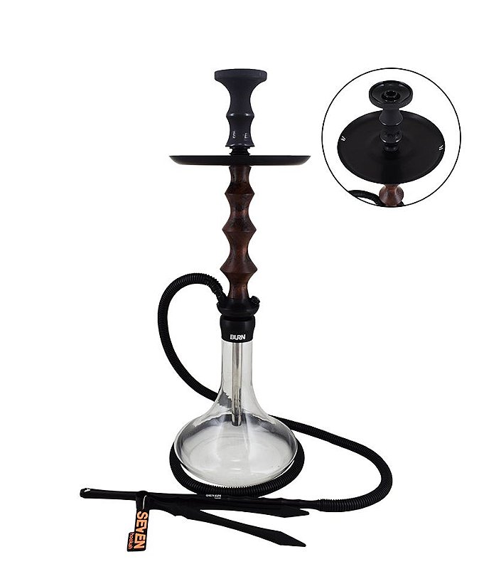 Narguile Seven Hookah Burn Eletric - Black/Red - Zagabria Hookah - Narguile, Arguile, Shisha ...