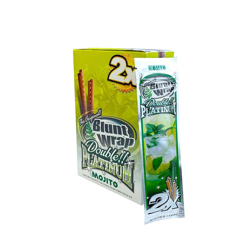 Display Seda Blunt Wrap Double Platinium (CX/25 Pacotes Com 2 un ...