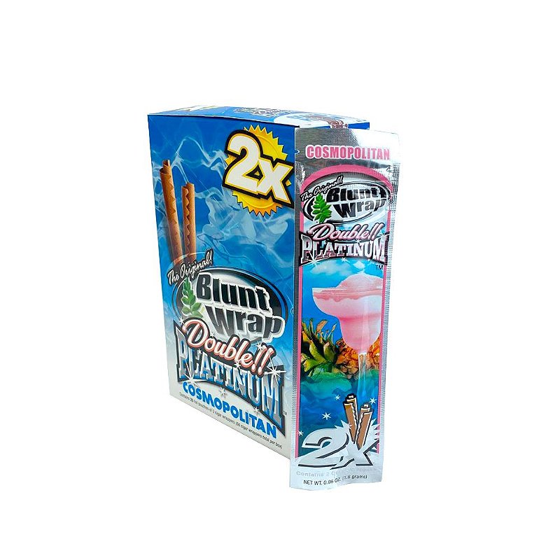Display Seda Blunt Wrap Double Platinium (CX/25 Pacotes Com 2 un ...