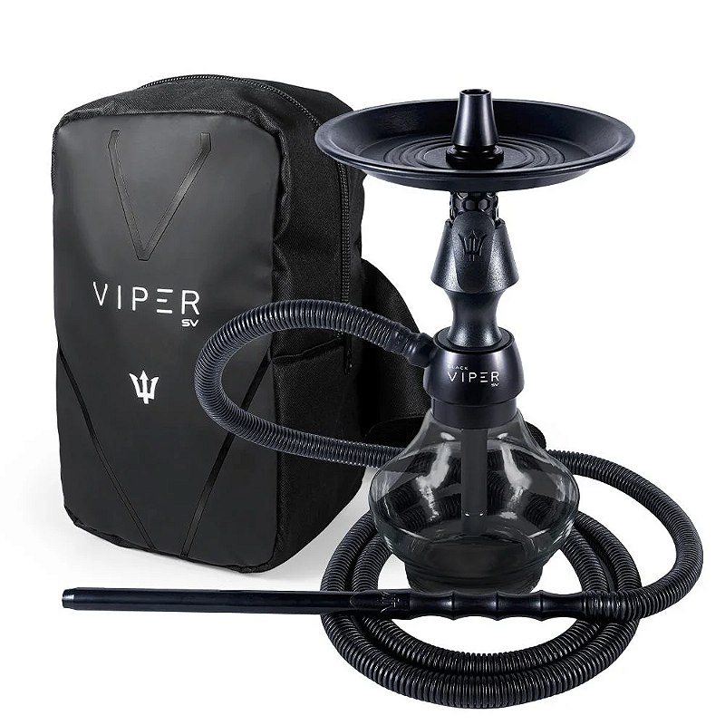 Narguile Completo Triton Viper SV - Preto + Bolsa SV - Zagabria Hookah ...