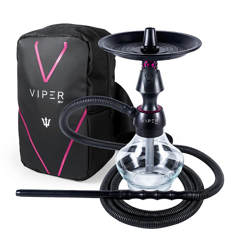 Narguile Completo Triton Viper SV - Rosa + Bolsa SV - Zagabria Hookah ...