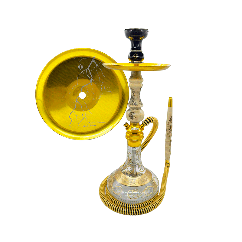 Narguile Amazon Future Wooden Ligthing - Gold - Zagabria Hookah ...