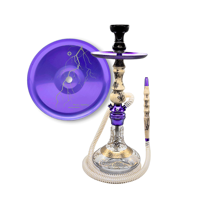 Narguile Amazon Future Wooden Ligthing - Purple - Zagabria Hookah ...