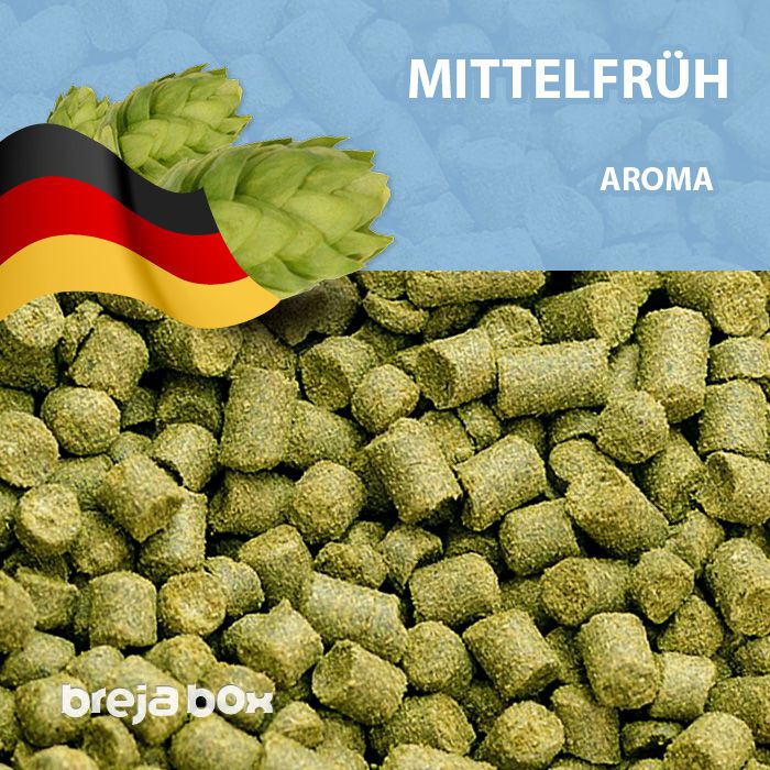 Lúpulo Hallertau Mittelfrüh - 50g em pellet - Breja Box - tudo para ...