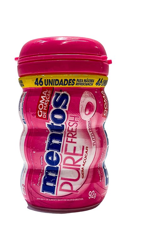 MENTOS PURE FRESH TUTTI-FRUTTI 92G - Planeta Bombom