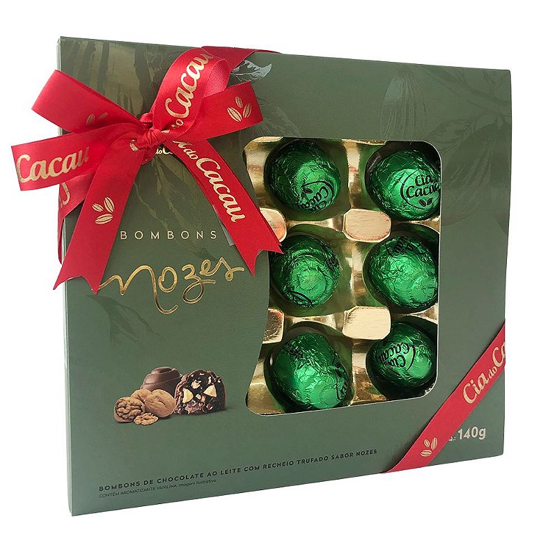 BOMBONS FINOS CIA NOZES 140g - Planeta Bombom