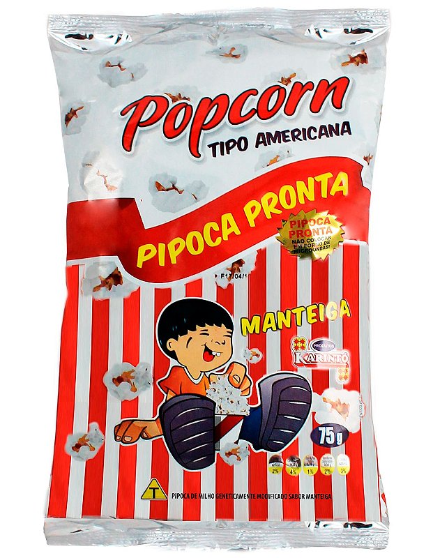 KARITO PIPOCA PRONTA KRT EXTRA 75g - Planeta Bombom