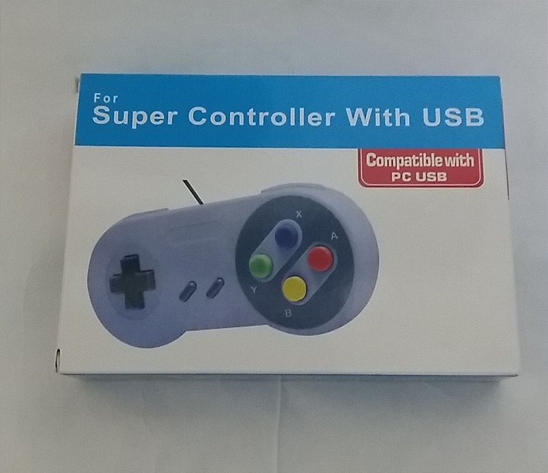 Controle Super Nintendo Entrada USB Para Computador - Loja Virtual ...