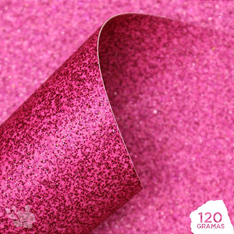 Papel Glitter Adesivo - Pink - A4 - SupperPapel | 11 anos!