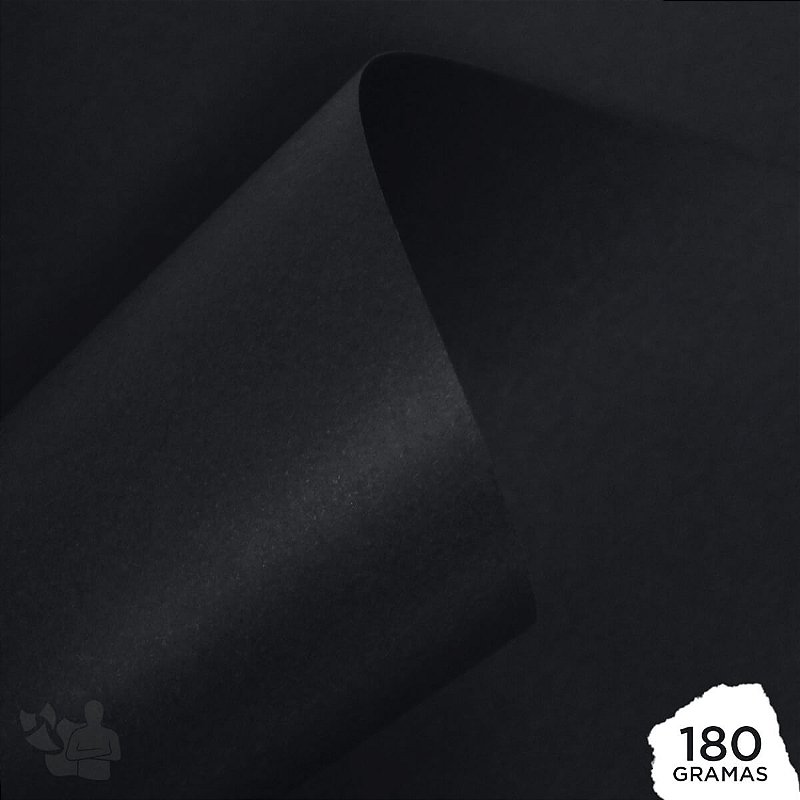 Papel Offset Colorido - Preto - 180g - SupperPapel | 11 anos!