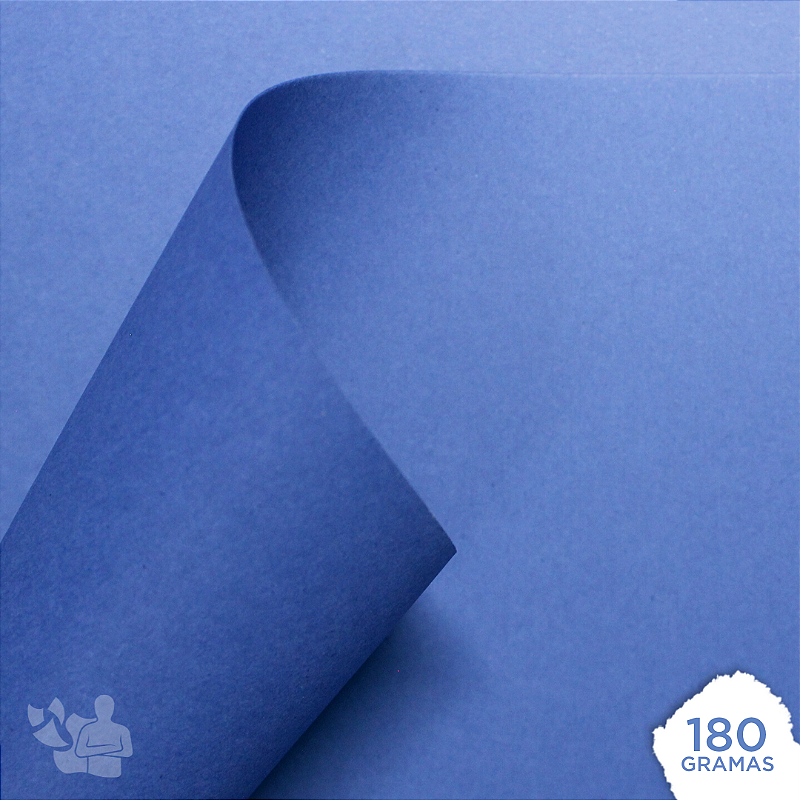 Papel Color Plus - Toronto - Azul Escuro - 180g - SupperPapel | 11 anos!