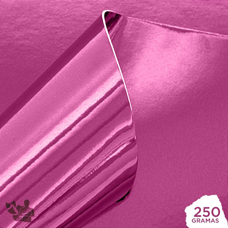 Papel Laminado - Rosa - 250g - A4 - SupperPapel | 10 anos!