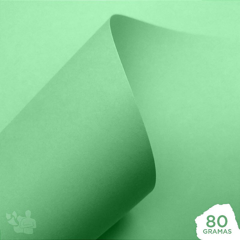 Papel Color Plus - Tahiti - Verde Água - 80g - SupperPapel | 11 anos!