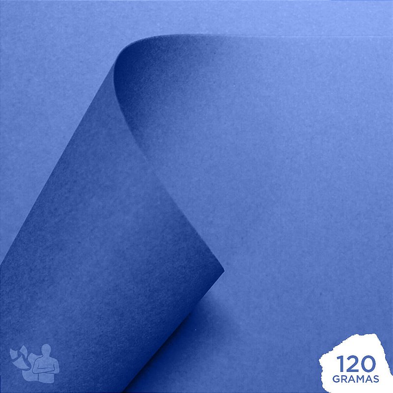 Papel Color Plus - Toronto - Azul Escuro - 120g - SupperPapel | 11 anos!