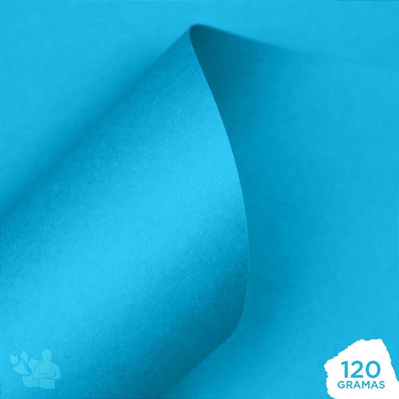 Papel Color Plus - Ushuaia - Azul Céu - 120g - SupperPapel | 11 anos!