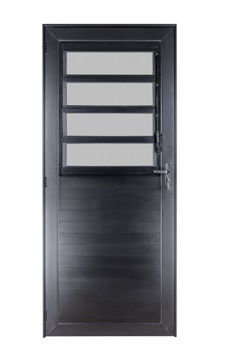 Porta basculante alumínio preto topsul - Só Alumínio SP