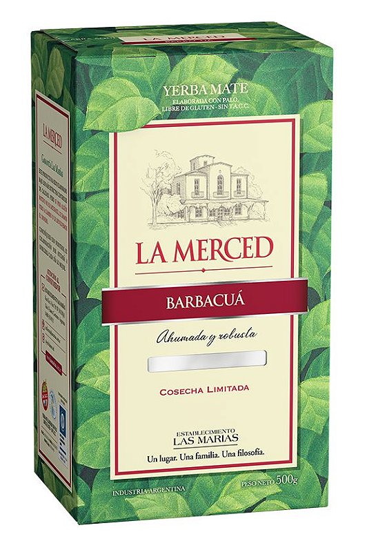 YERBA MATE ARGENTINA LA MERCED BARBACUA 500G - BAHIA YERBAS ARGENTINAS