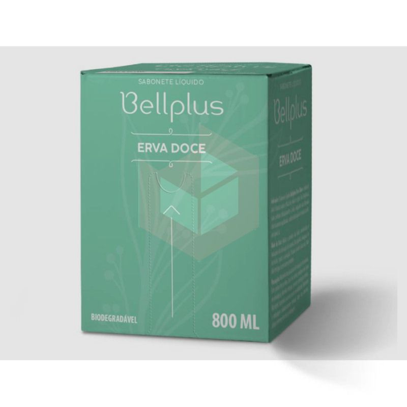 BELL PLUS SABONETE LIQUIDO REFIL ERVA DOCE 800 ML - NAHERA