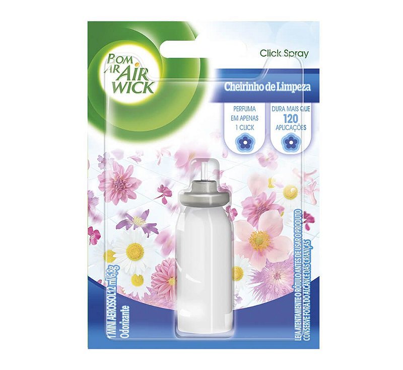 BOM AR CLICK SPRAY CHEIRO DE LIMPEZA REFIL 12 ML - NAHERA