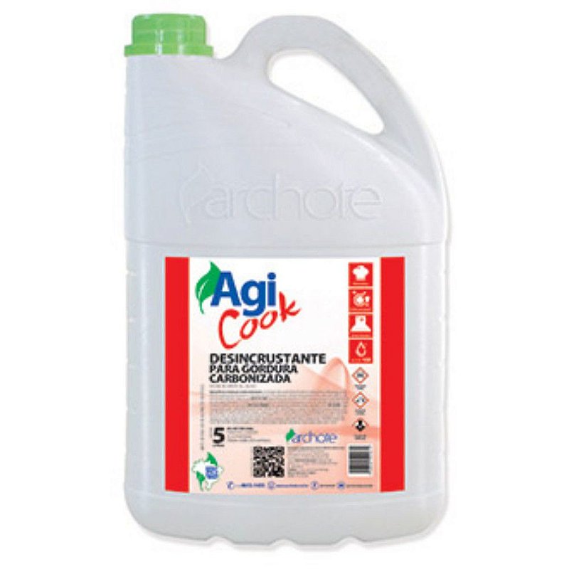 ARCHOTE AGICOOK DESINCRUSTANTE PARA GORDURA CARBONIZADA 05 LITROS - NAHERA