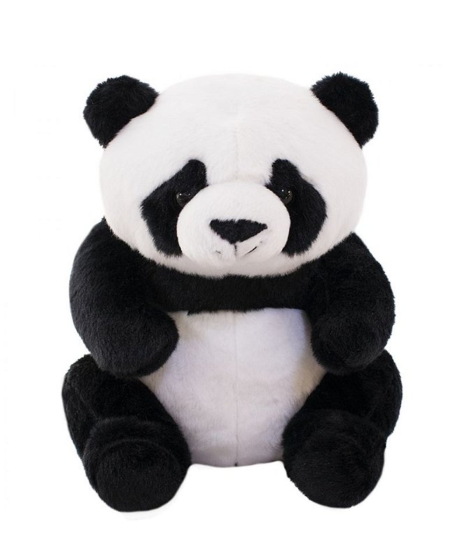 Ursinho Panda Pelúcia Sentado 20cm - Cia Bebê