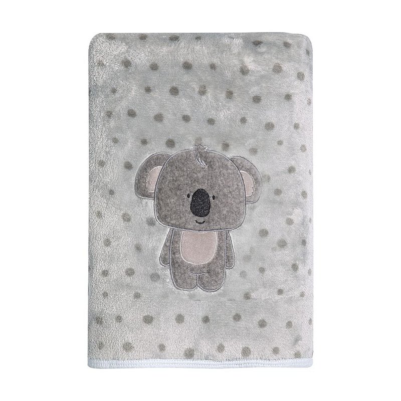 Cobertor Bebê Microfibra Coala 1,10CmX90Cm Papi - Cia Bebê