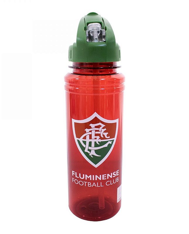 Garrafa De Plástico Fluminense Com Canudo Retrátil 700ml - Cia Bebê