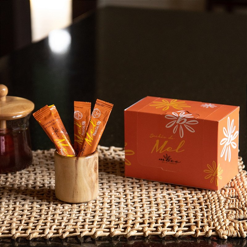 Sachê de Mel MBee 250g - Caixa contêm 25 unidades com 10g cada. - MBee ...