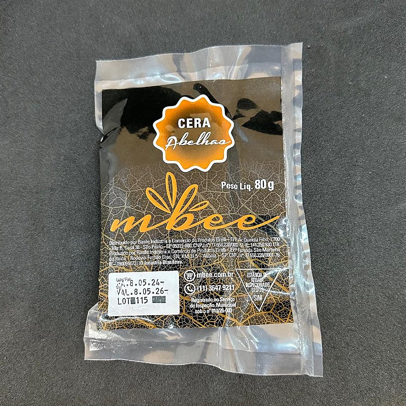 Cera de Abelha Mbee 80gr - MBee - Mel de Terroir.