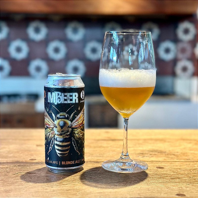 Cerveja Mbeer Blonde Ale com Mel de Abelha Apis 473ml - MBee - Mel de ...