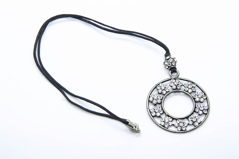 PINGENTE STRASS Modelo: Círculo G 1215 cor Prata - Personalize sua ...