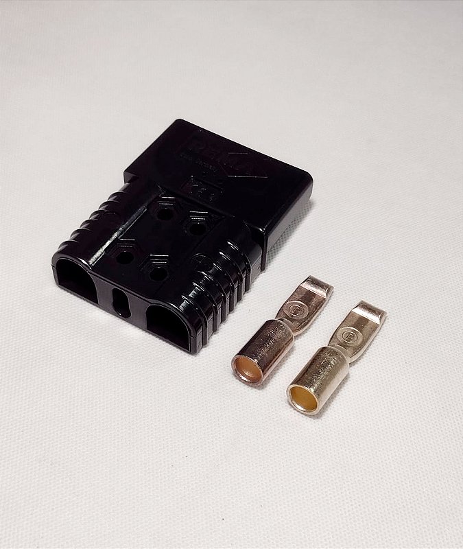 Conector Rema SRE - 160Ah preto (50mm) - Empilhadeiras Catarinense ...