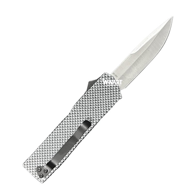 Canivete Automático Frontal Carbon - LOJA WWART - Tático Militar ...