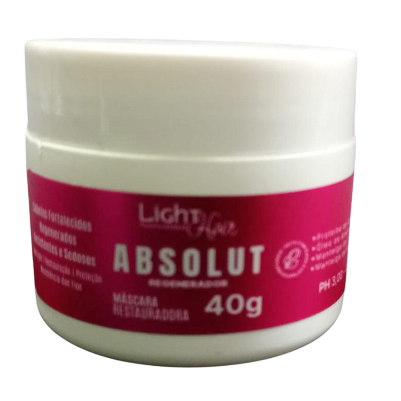 Máscara Absolut Regeneradora 40g - Light Hair Professional - Loja Light ...