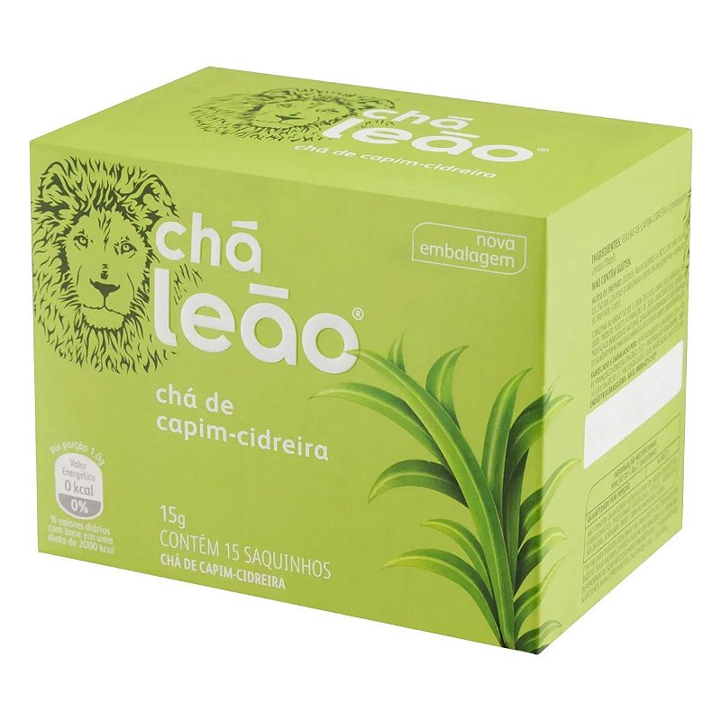 Chá Leão Capim Cidreira 15 Sachês Embalados Individualmente - ChaPires ...