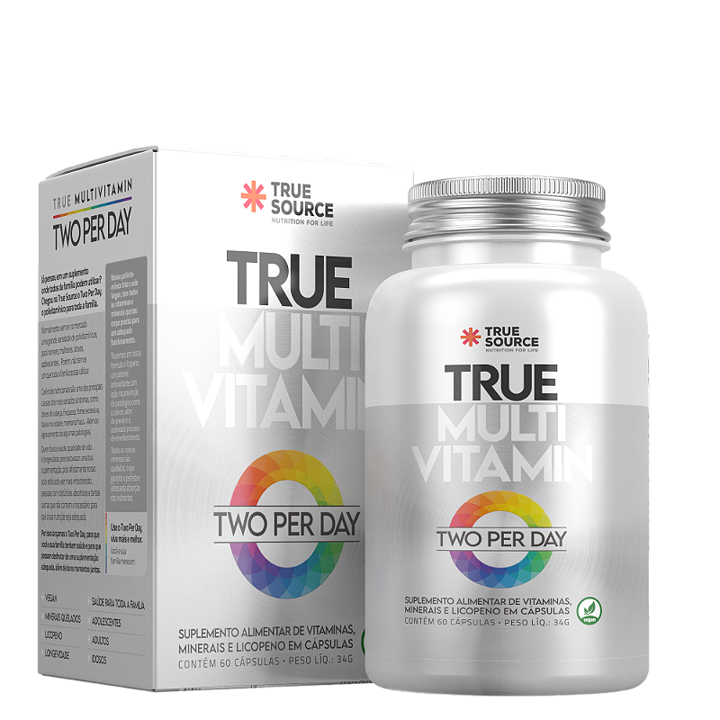 True Multi Vitamin Two Per Day True Source - Suplementos Naturais ...