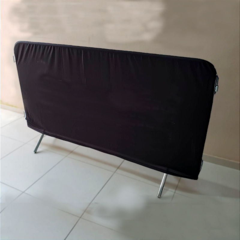 Capa para gradil - separador de público preta lisa - @dobcase