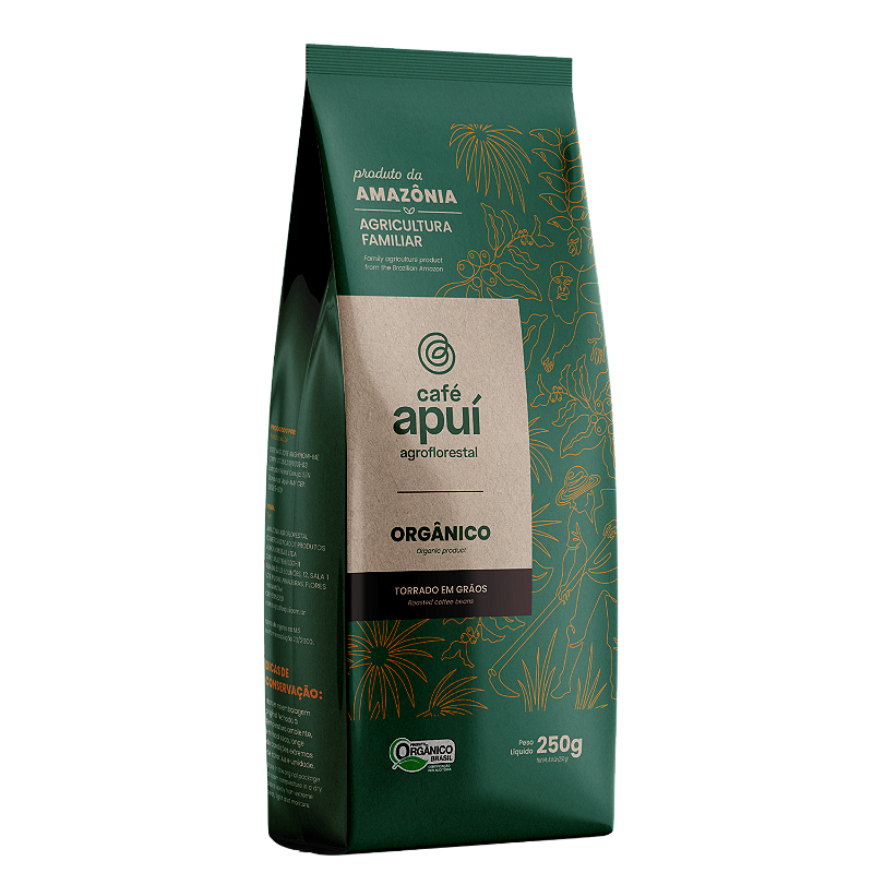 Café Apuí Orgânico - grão torrado 250g - D'Amazônia Origens
